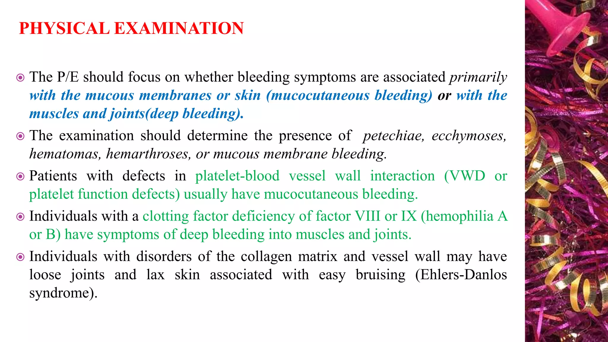 Bleeding disorders | PPTX