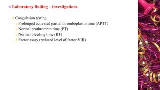 Bleeding disorders | PPTX