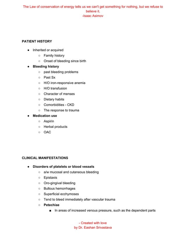 Bleeding disorders | PDF | Blood Disorders | Diseases and Conditions