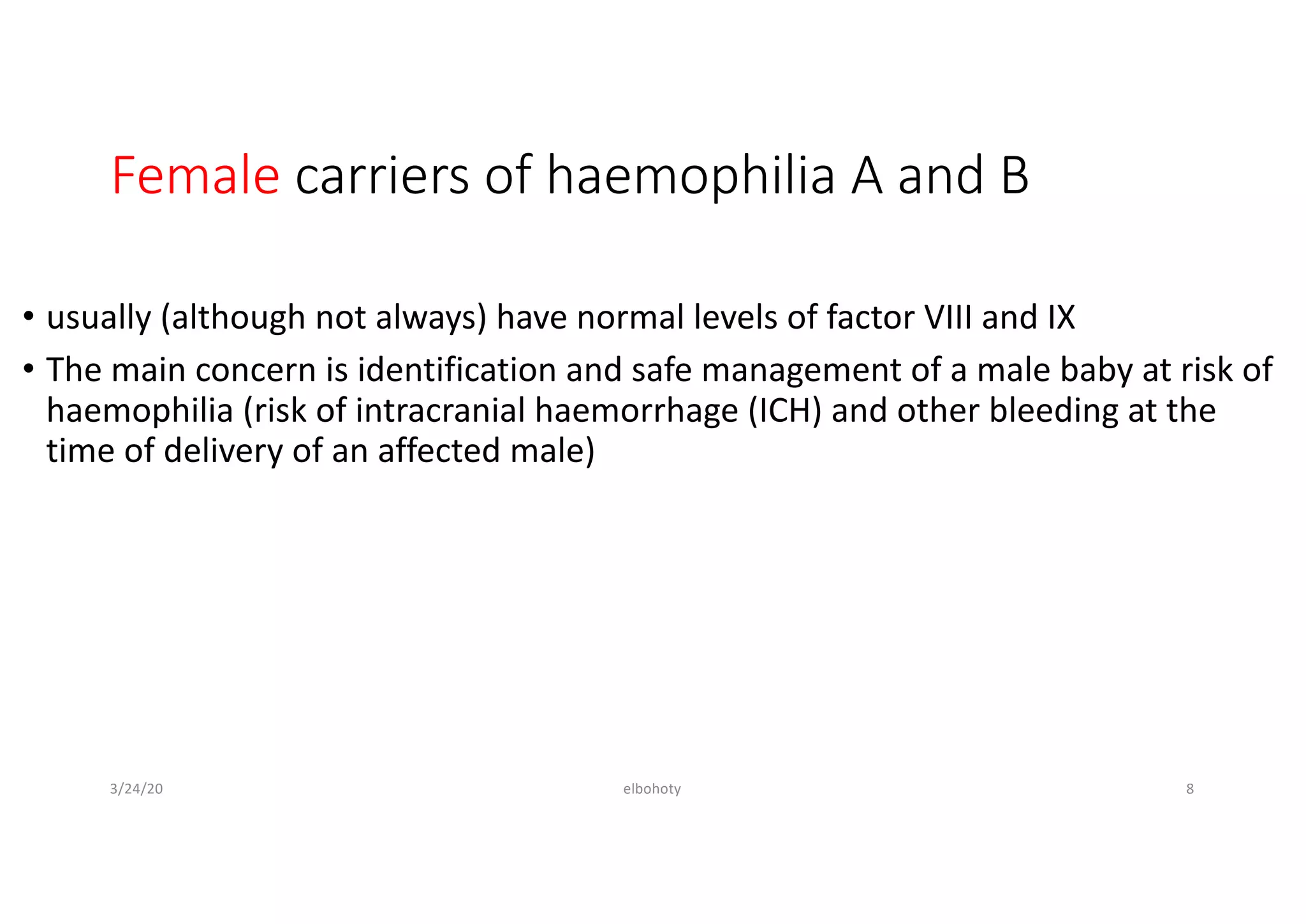 Inherited Bleeding disorders during pregnancy | PDF