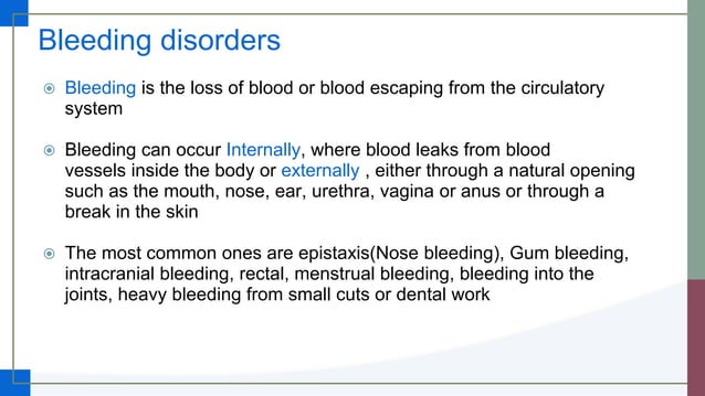 Bleeding Disorders.pptx