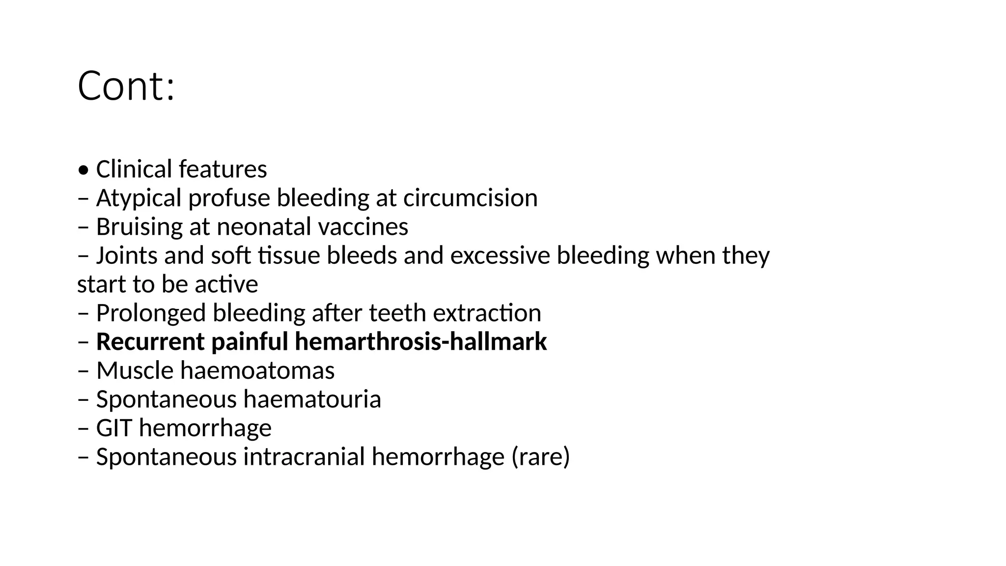 BLEEDING DISORDERS detailed breakdown of management | PPTX
