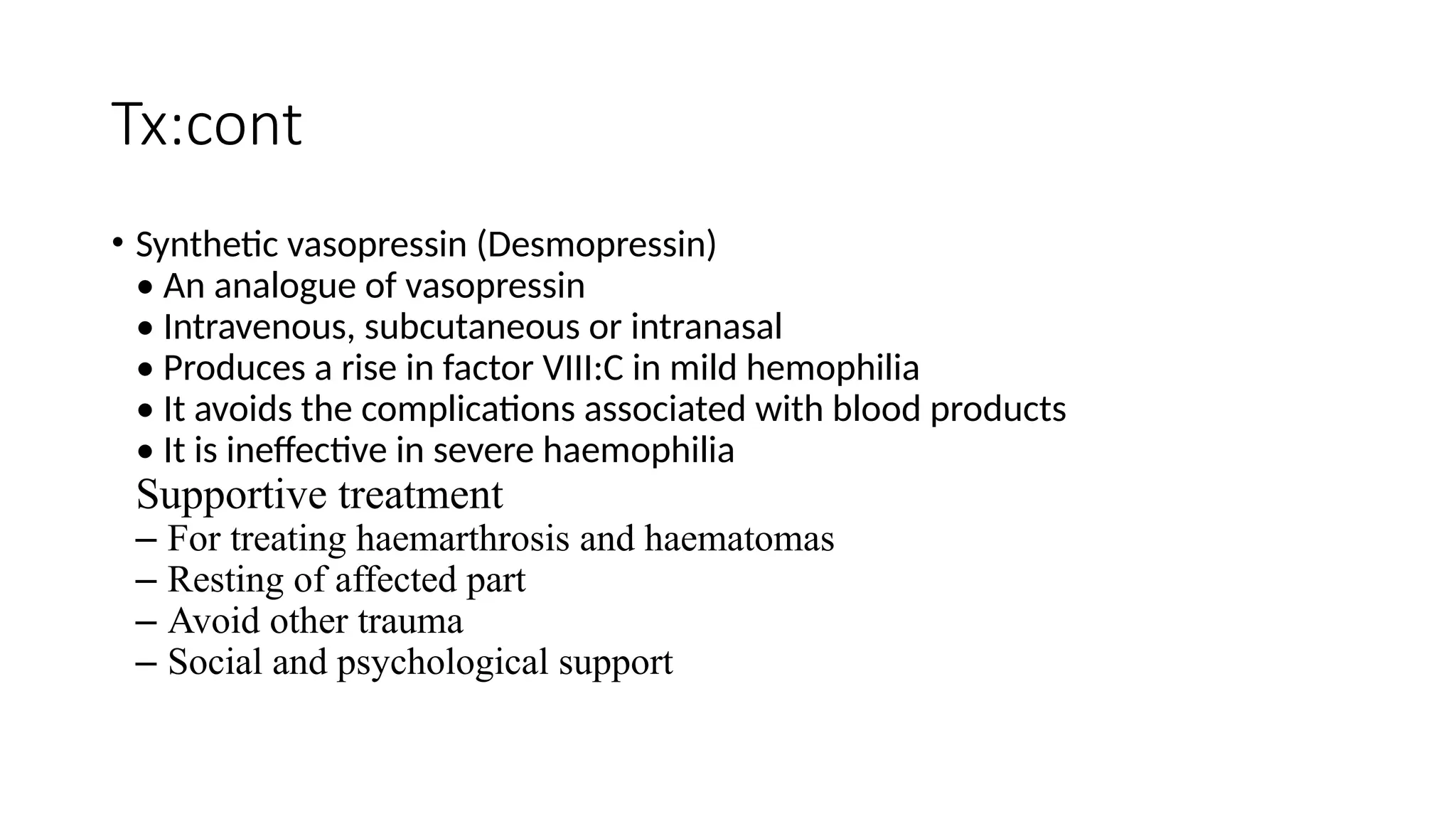 BLEEDING DISORDERS detailed breakdown of management | PPTX