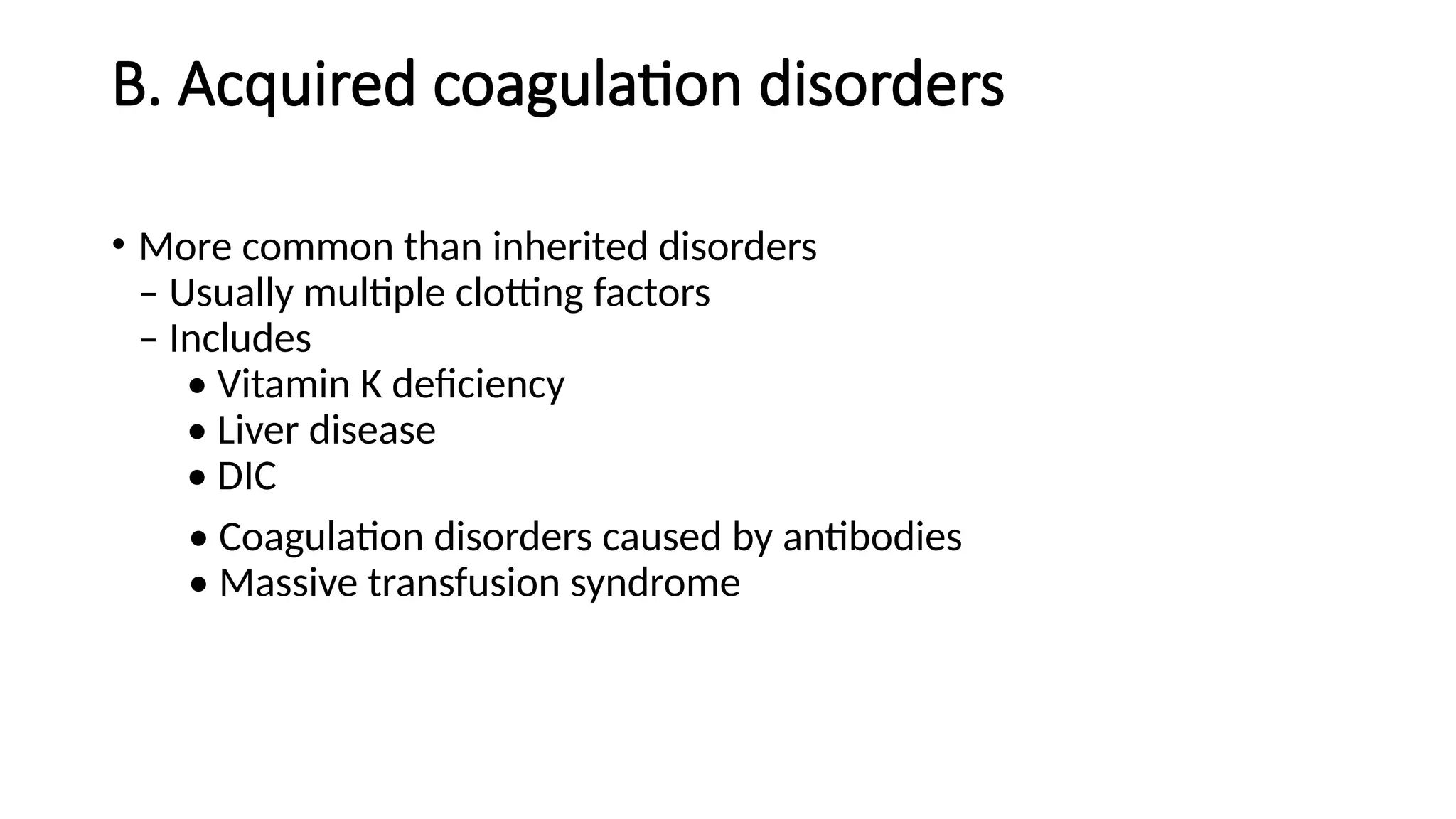 BLEEDING DISORDERS detailed breakdown of management | PPTX