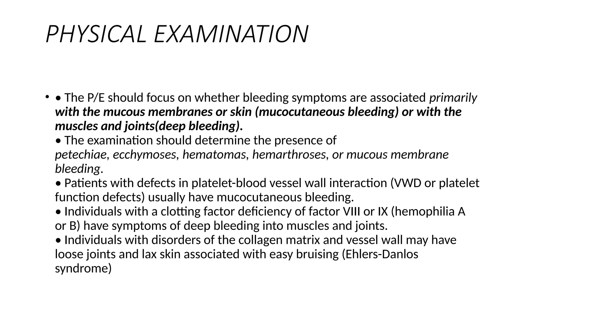 BLEEDING DISORDERS detailed breakdown of management | PPTX