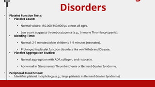 Bleeding Disorders Presentation for Medicine | PPTX
