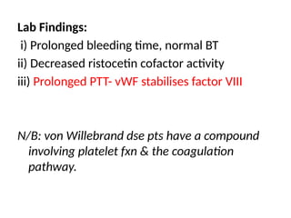 BLEEDING DISORDERS hematology of nursing students | PPTX