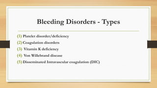 Bleeding disorders ppt- Blood -Physiology | PPTX