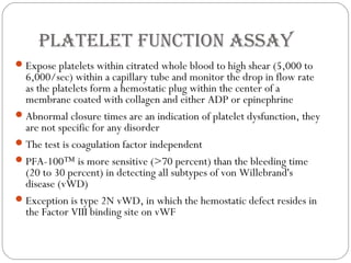 Bleeding and Thrombotic Disorders | PPT