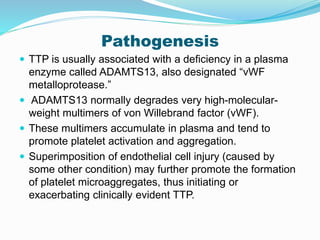 Bleeding disorders Pathology Dr. UMME HABIBA | PPTX