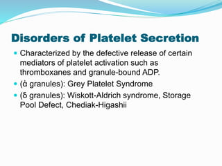 Bleeding disorders Pathology Dr. UMME HABIBA | PPTX