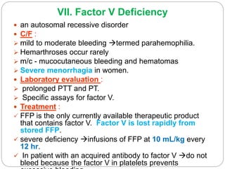 Bleeding disorders in children | PPTX
