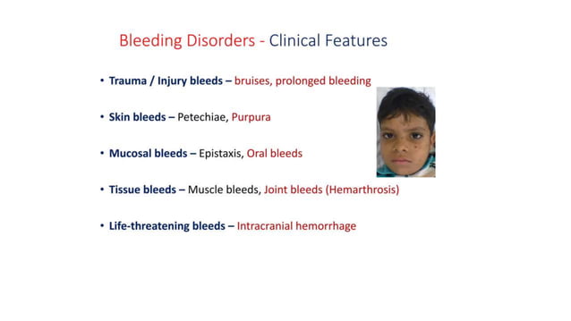 Bleeding Disorders In Children .pptx | Blood Disorders | Diseases and ...