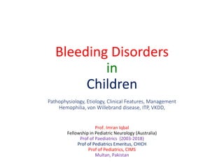 Bleeding disorders in children 2021 | PDF