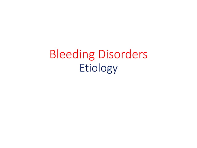 Bleeding disorders in children 2021 | PDF