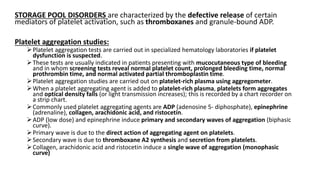 Comprehensive Overview of Bleeding Disorders: Platelet Function and ...
