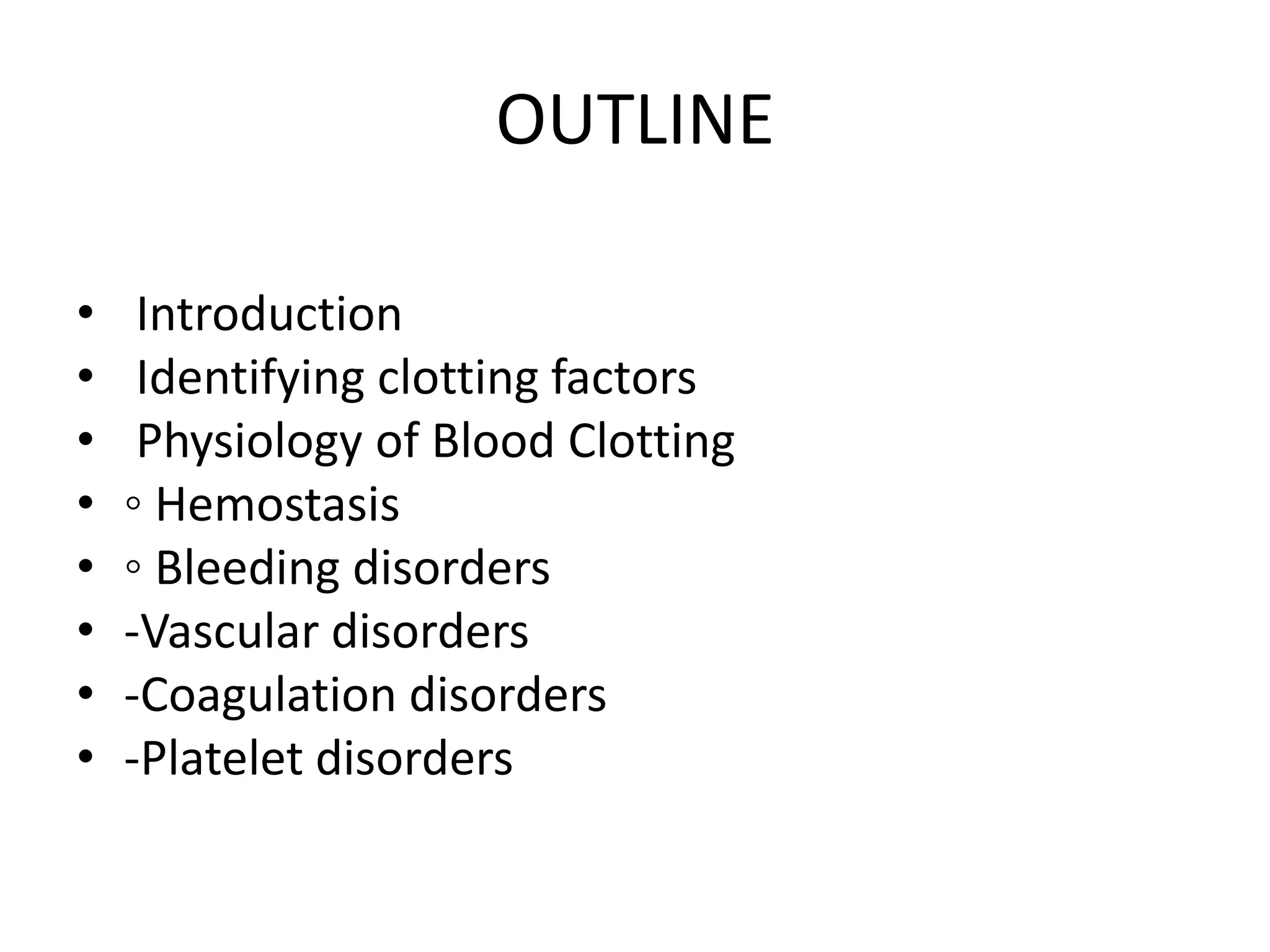 BLEEDING DISORDERSSS.pptx | Blood Disorders | Diseases and Conditions
