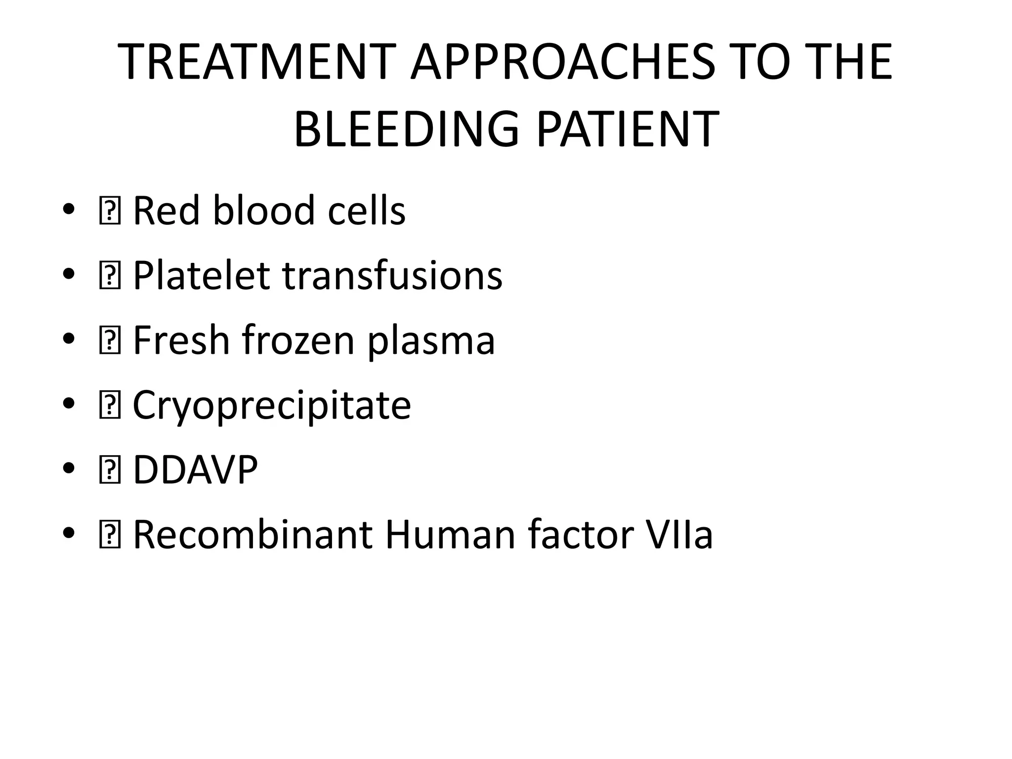 BLEEDING DISORDERSSS.pptx | Blood Disorders | Diseases and Conditions