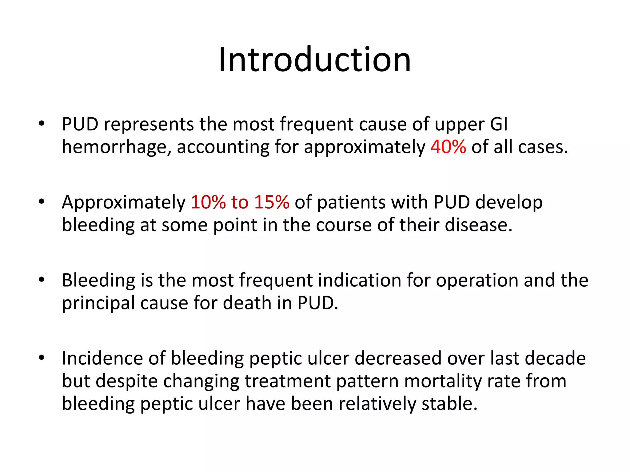 Bleeding duodenal ulcer | PPTX