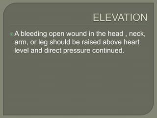 Bleeding first aid | PPTX