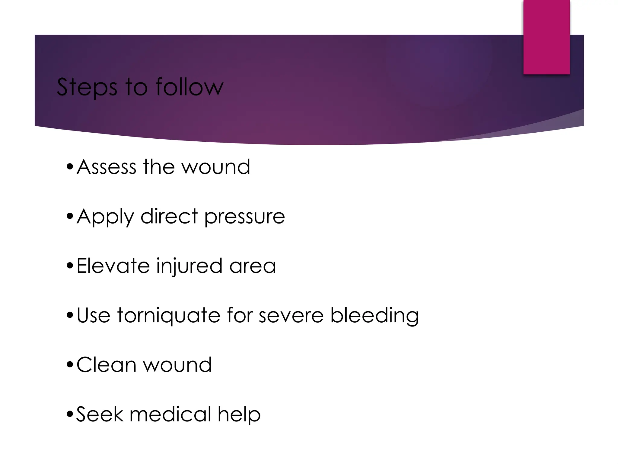 bleeding first aid.pptx medical health a | PPT
