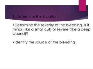 bleeding first aid.pptx medical health a | PPT