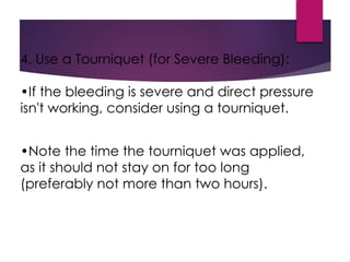 bleeding first aid.pptx medical health a | PPTX