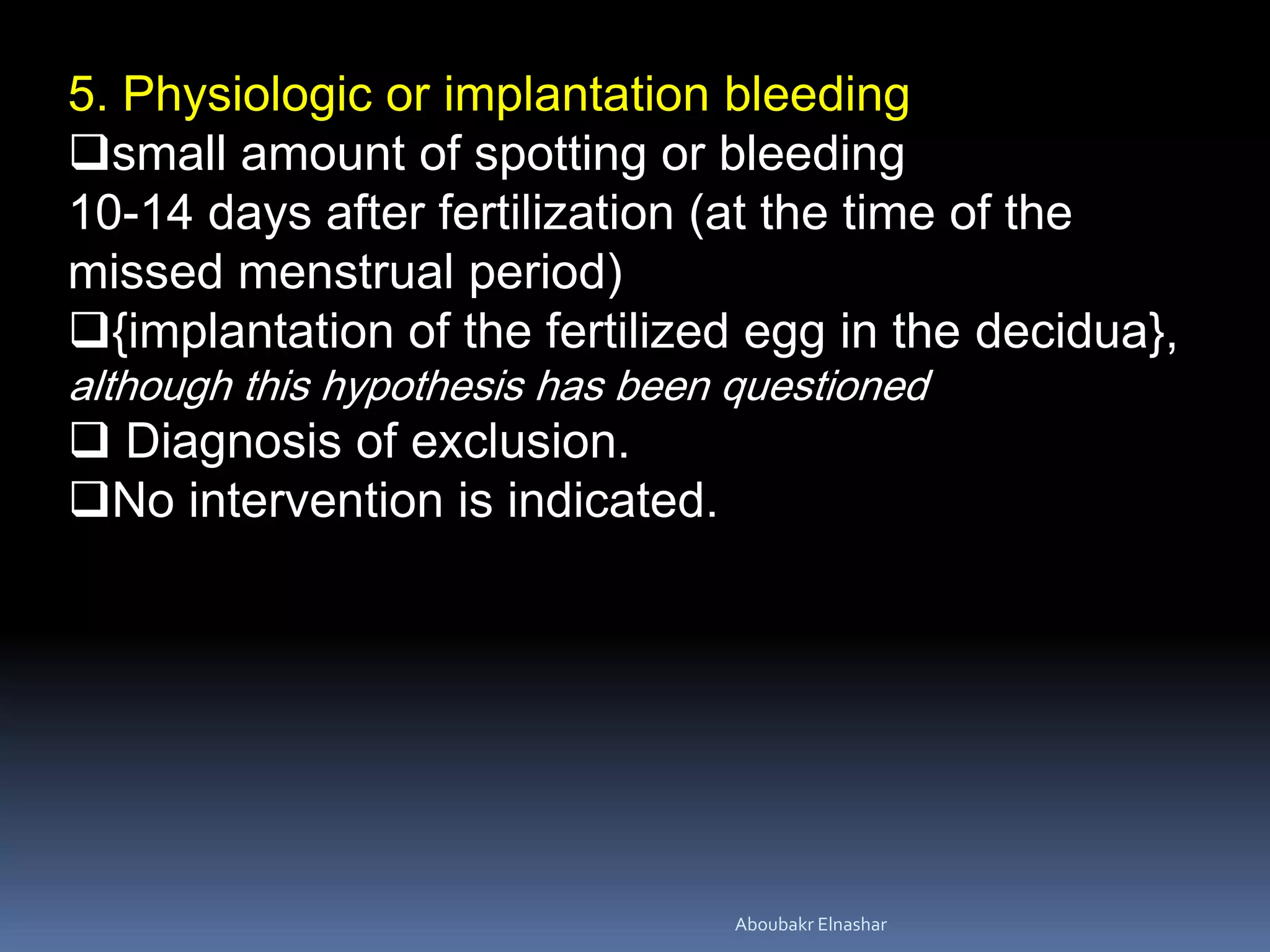 FIRST TRIMESTER BLEEDING | PDF