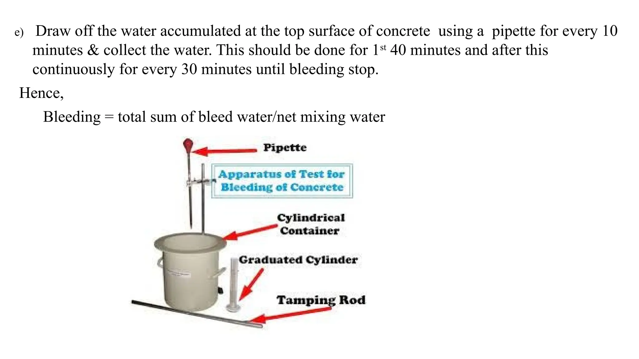 Bleeding in concrete detail explanatation | PPTX