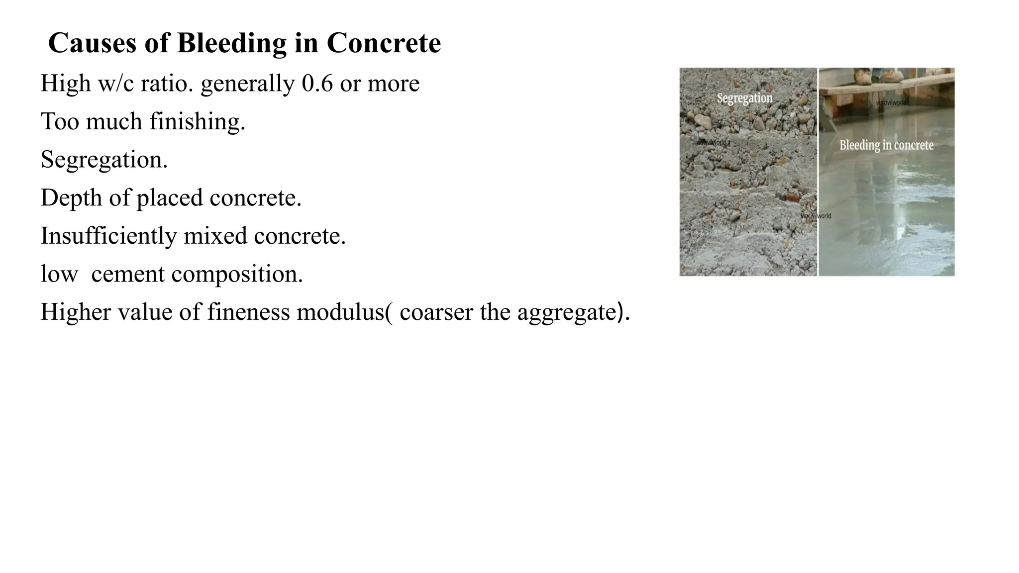 Bleeding in concrete with detatiled explanatation | PPTX