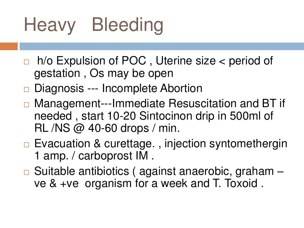 Bleeding in first trimester