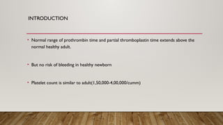 bleeding in neonates.pptx.................. | PPTX