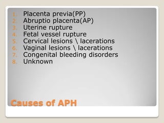 Bleeding Late Pregnancy | PDF