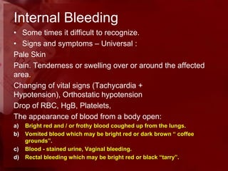 Bleeding management | PPTX