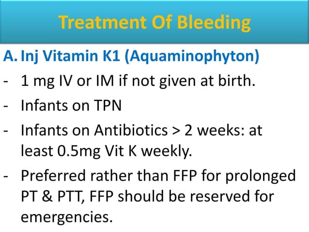 Bleeding neonate | PPTX | Blood Disorders | Diseases and Conditions