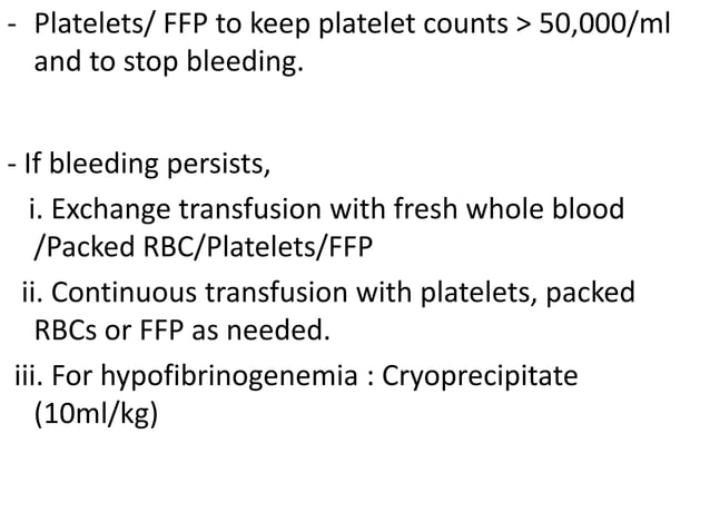Bleeding neonate | PPTX | Blood Disorders | Diseases and Conditions