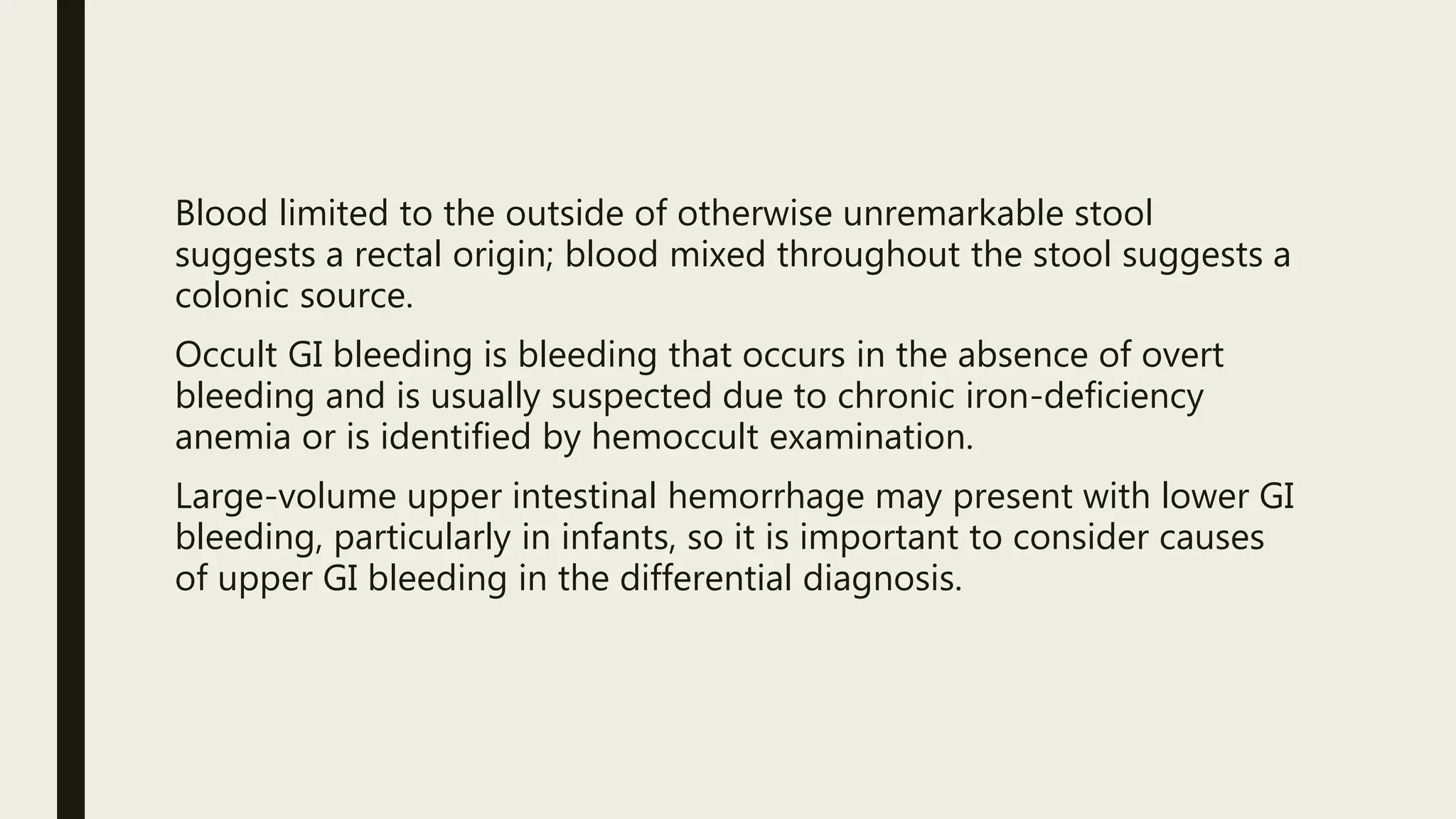 bleeding per -rectum.ppt | Digestive Disorders | Diseases and Conditions
