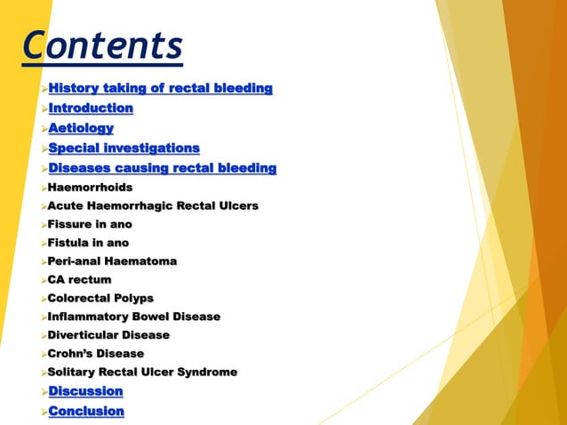 Bleeding per rectum | PPTX