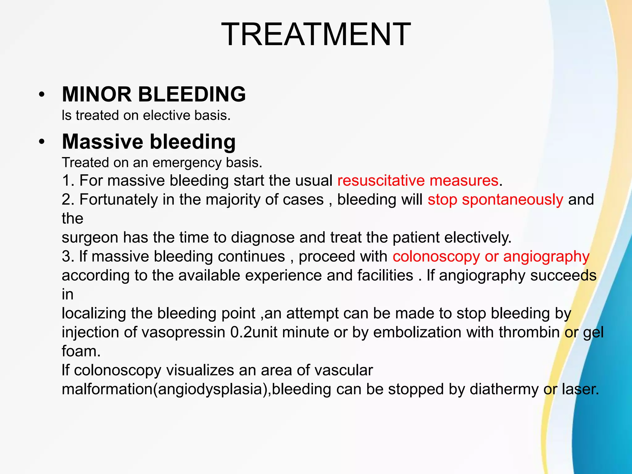 Bleeding per rectum | PDF
