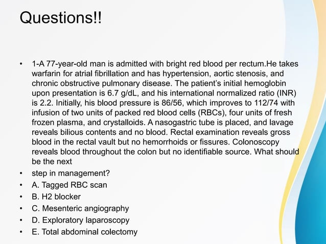 Bleeding per rectum | PDF