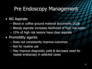 Bleeding Peptic Ulcer Disease - Does Practice Meet Evidence? | PPT