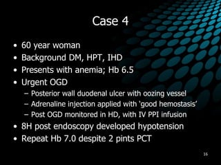 Bleeding Peptic Ulcer Disease - Does Practice Meet Evidence? | PDF