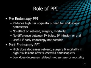 Bleeding Peptic Ulcer Disease - Does Practice Meet Evidence? | PDF