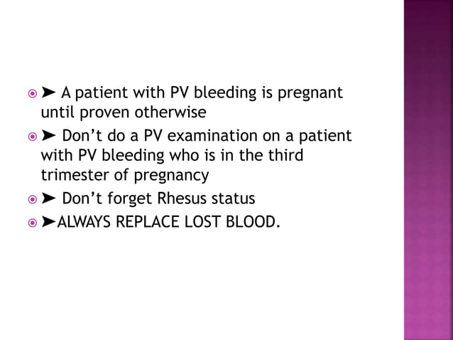 Bleeding pv BY DR TOUSIF SHEIKH | PPTX