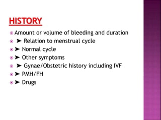 Bleeding pv BY DR TOUSIF SHEIKH | PPTX