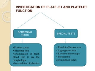 Bleeding tests | PPTX