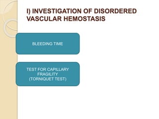 Bleeding tests | PPTX