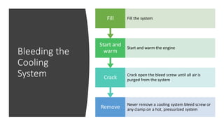 Bleeding the cooling system | PPT