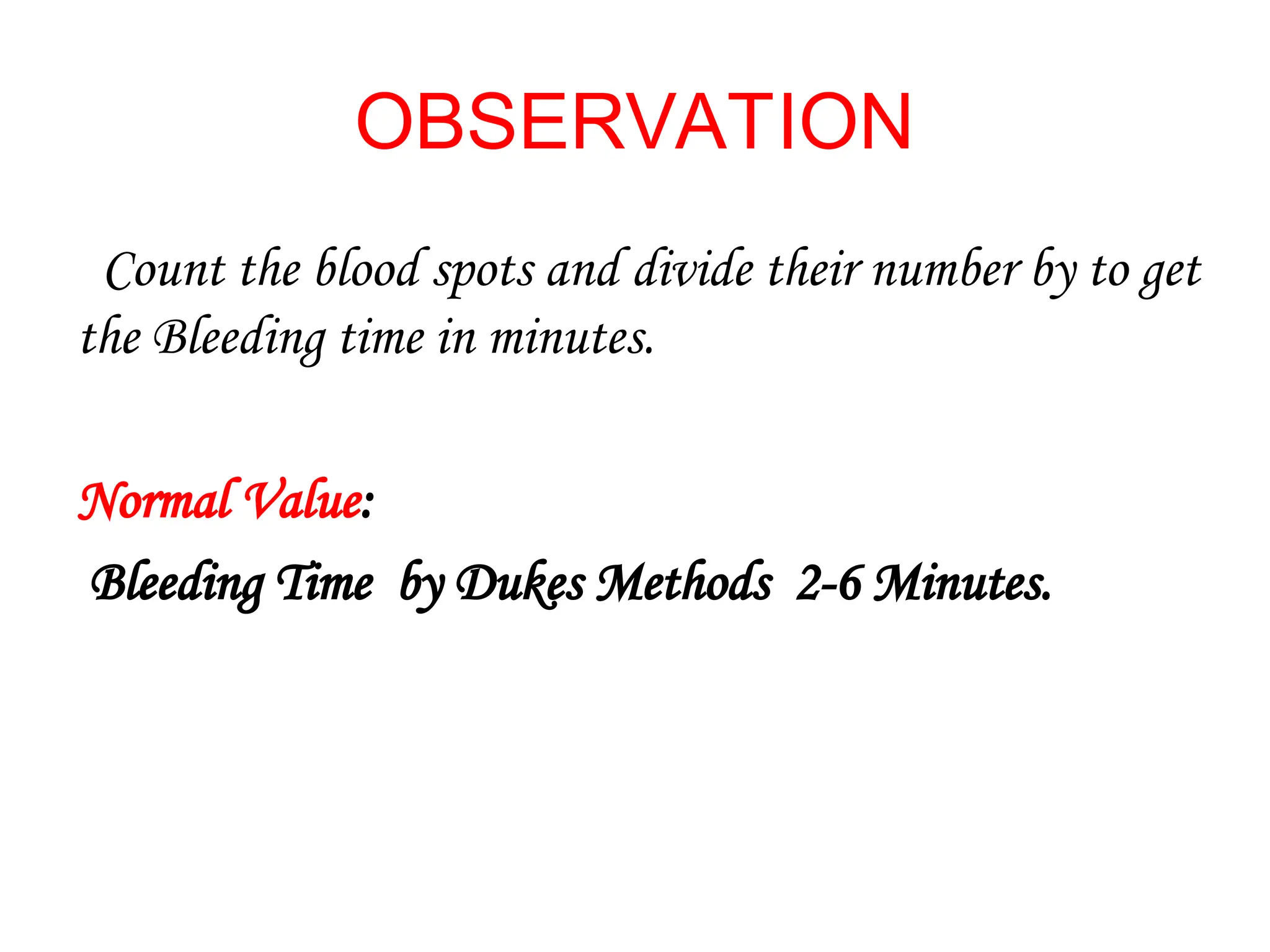 Bleeding time. ppt Practical - Physiology | PPT