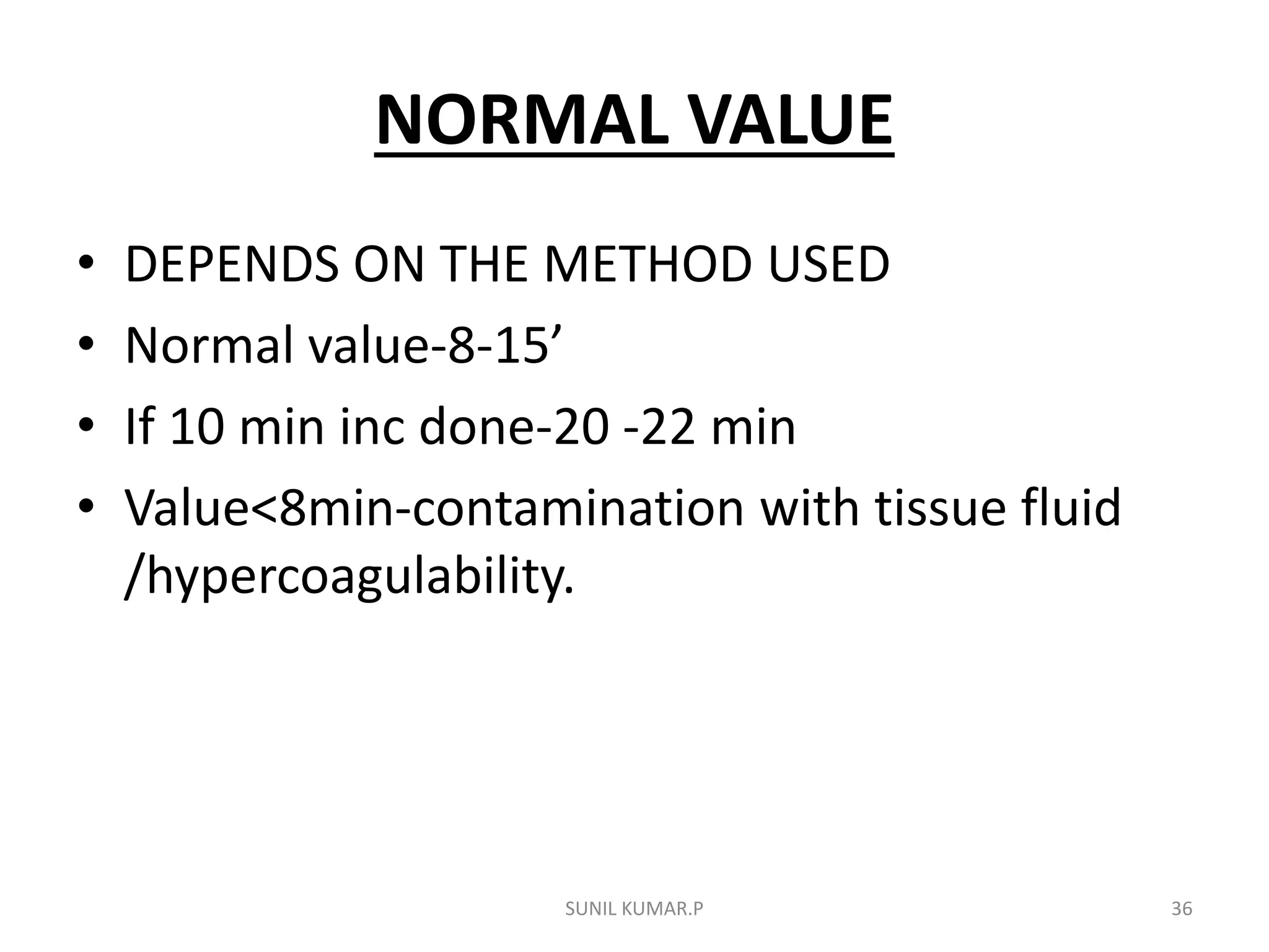 Bleeding time and clotting time | PPTX
